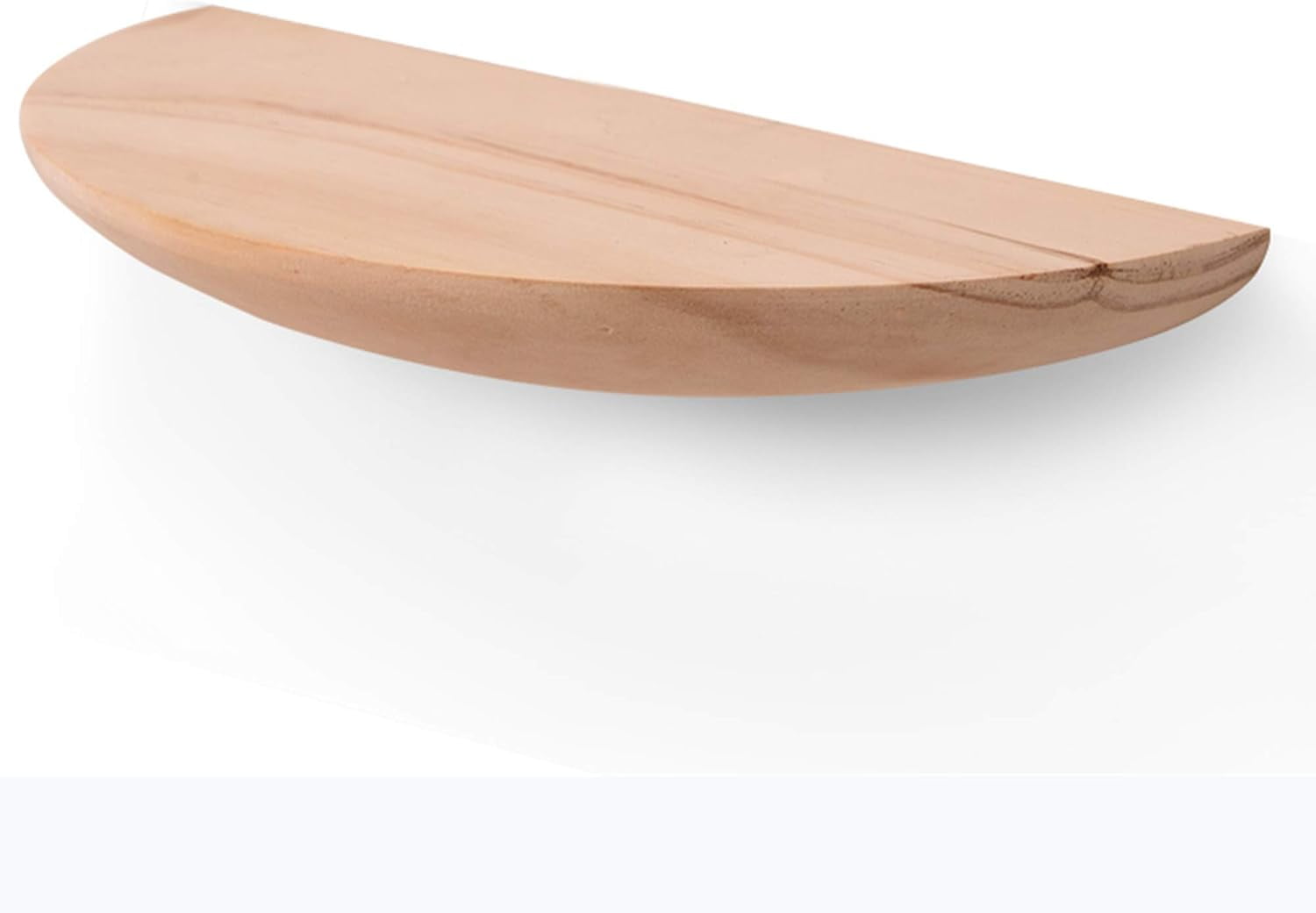 Semi Circle Ledge Wood Shelves, Wooden Floating Shelves Wall Mounted ...