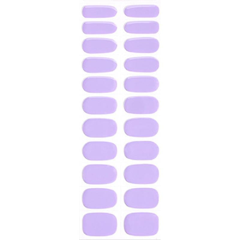 Semi Cured Gel Nails Strips Solid Color Gel Nails Stickers Nails Art ...