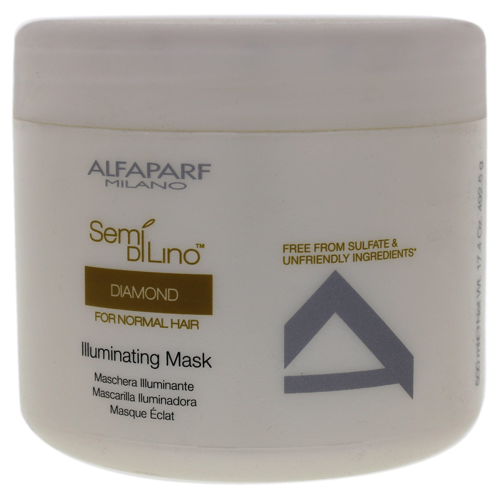 Semi Di Lino Diamond Illuminating Mask by ALFAPARF for Unisex - 17.63 ...