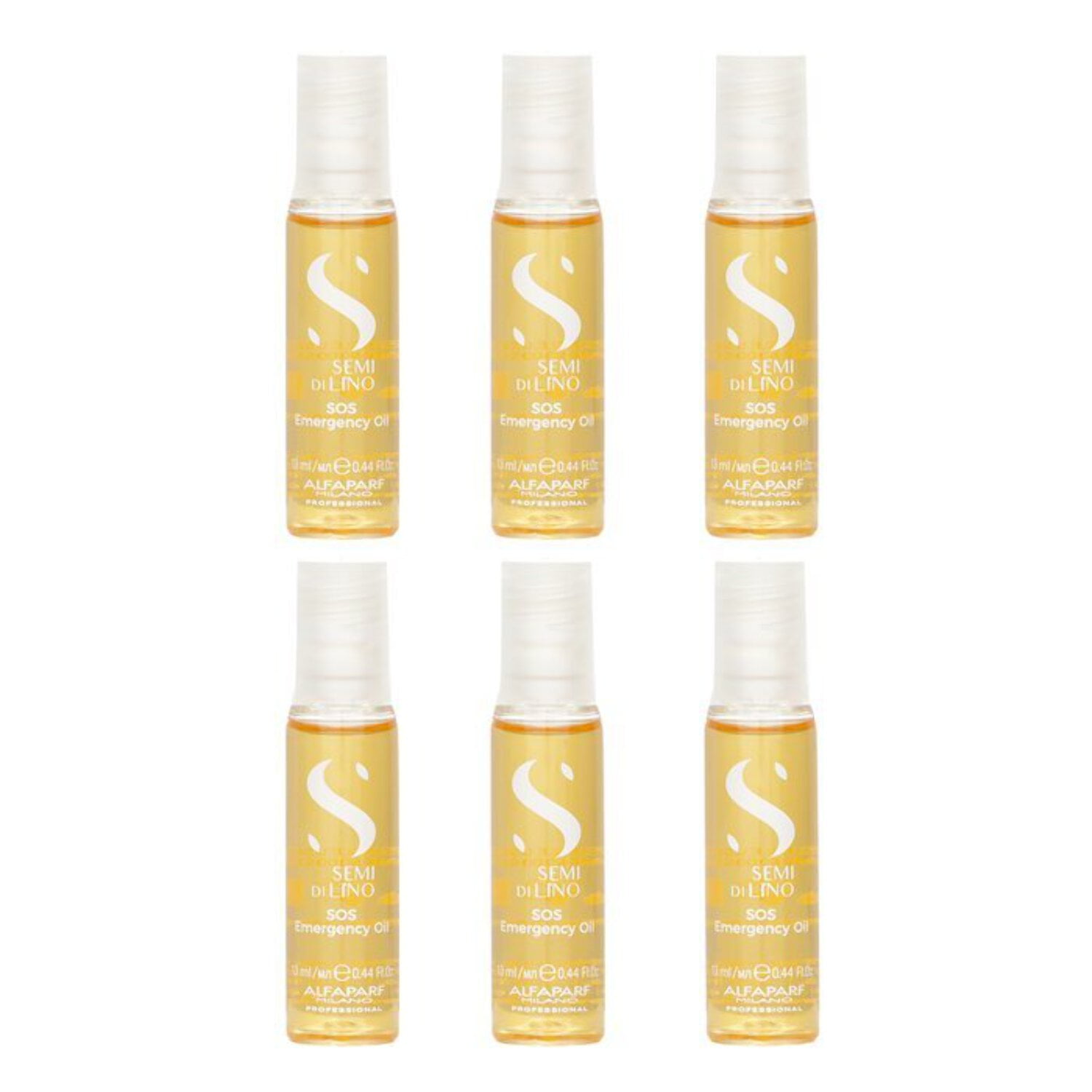 Alfaparf Semi Di Lino Reconstruction SOS Emergency Oil 6 x 0.44 oz ...