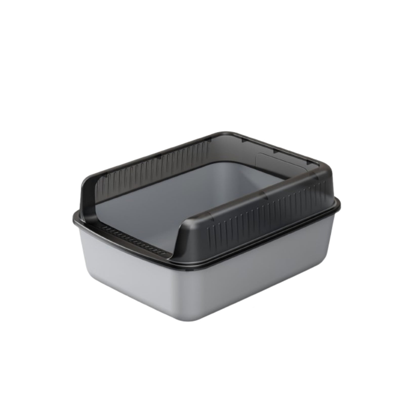 Semi-Enclosed Cat Litter Box with Top Entry, Odor Control and Deep ...