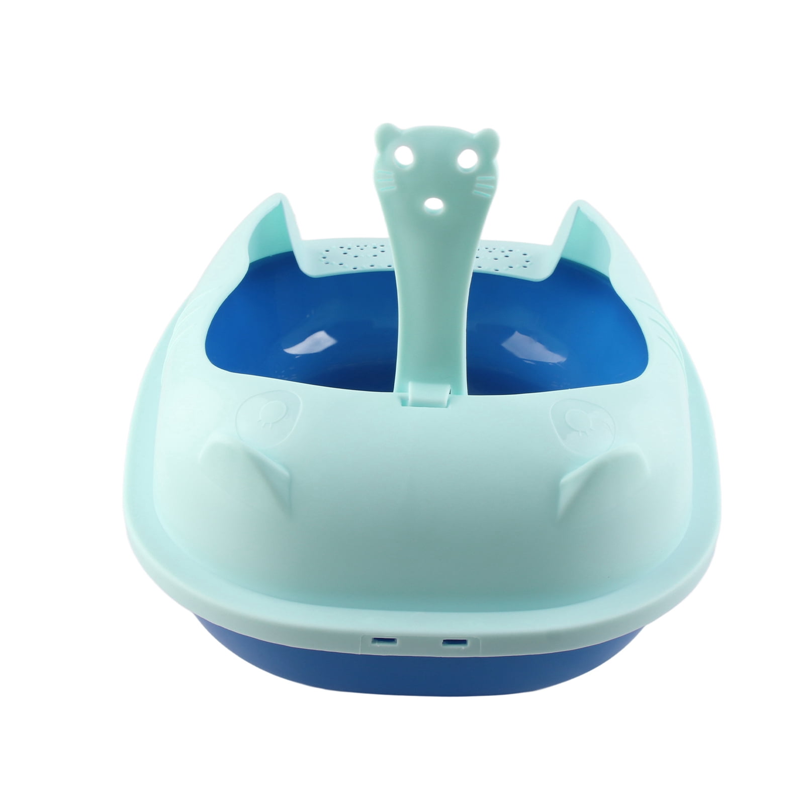 Semi Enclosed Litter Box Anti Splash Easy to Clean Cat Litter Box for ...