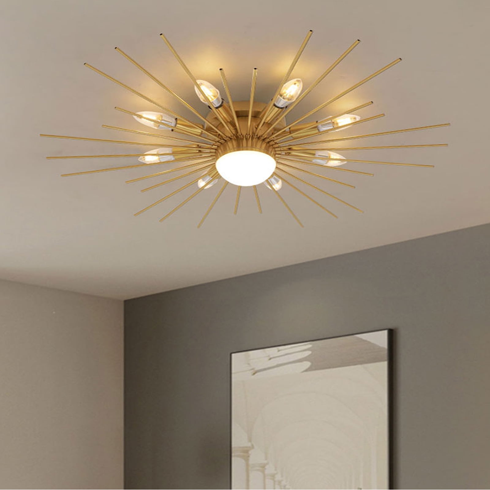 Semi Flush Mount Ceiling Fixture, Ceiling Light Fixture, Modern Ceiling ...