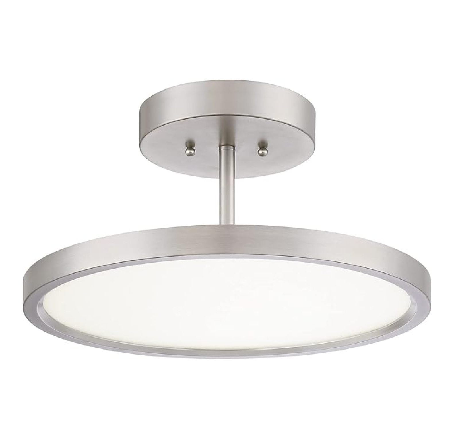 - Semi Flush Mount Ceiling Polished Light Fixture 15 Inch 30W (200W ...