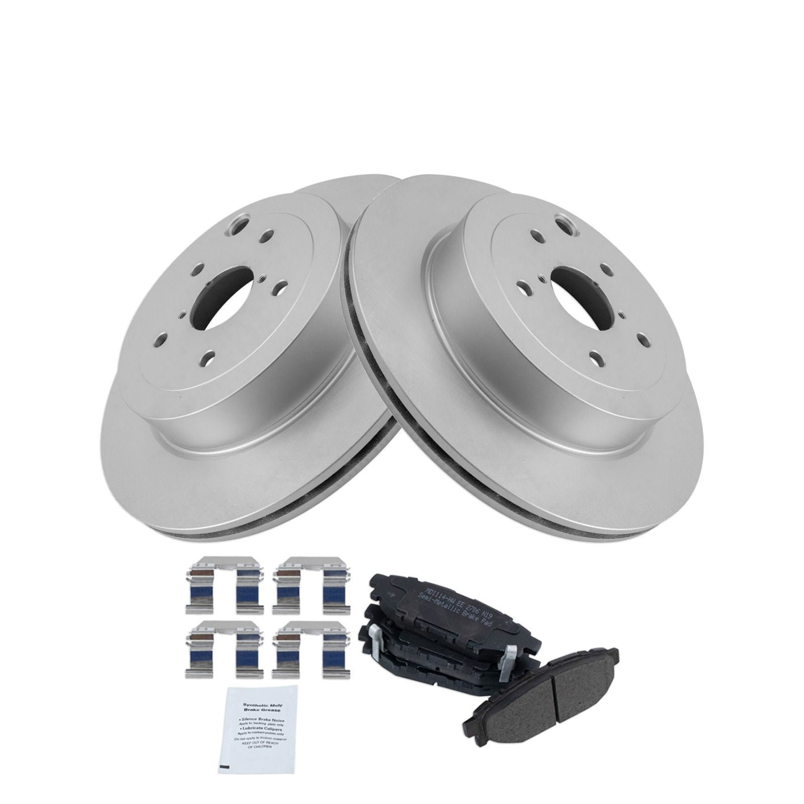 Semi-Metallic Brake Pad & Coated Rotor Kit for Subaru for Impreza 2008 ...