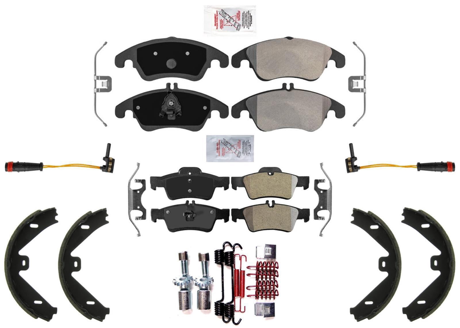 Semi-Metallic Disc Brake Pads for E350 10-16 4 Door, Front/Back, High ...
