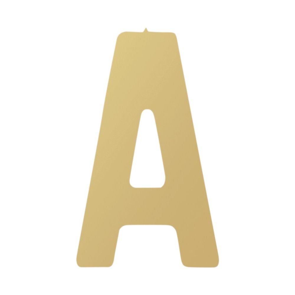Semi-Polished 10k Rose Gold Block Initial A Trim Finished Finding ...