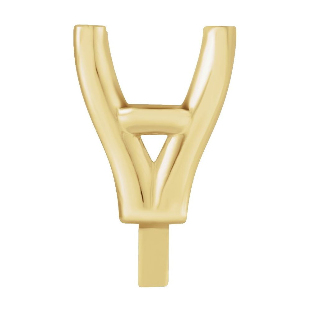 Semi-Polished 10k Yellow Gold 4-Prong Peg Setting Finding Fine Jewelry ...