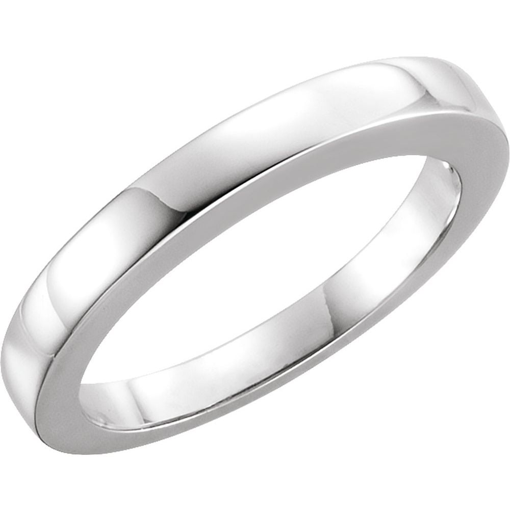 Semi-Polished 14k White Gold Matching Bridal Wedding Engagement ...