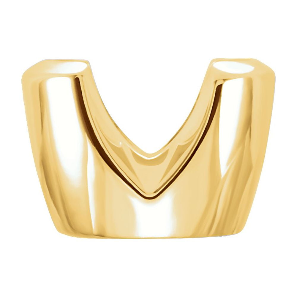 Semi-Polished 14k Yellow Gold 9mm Round Shape Half Bezel Setting ...