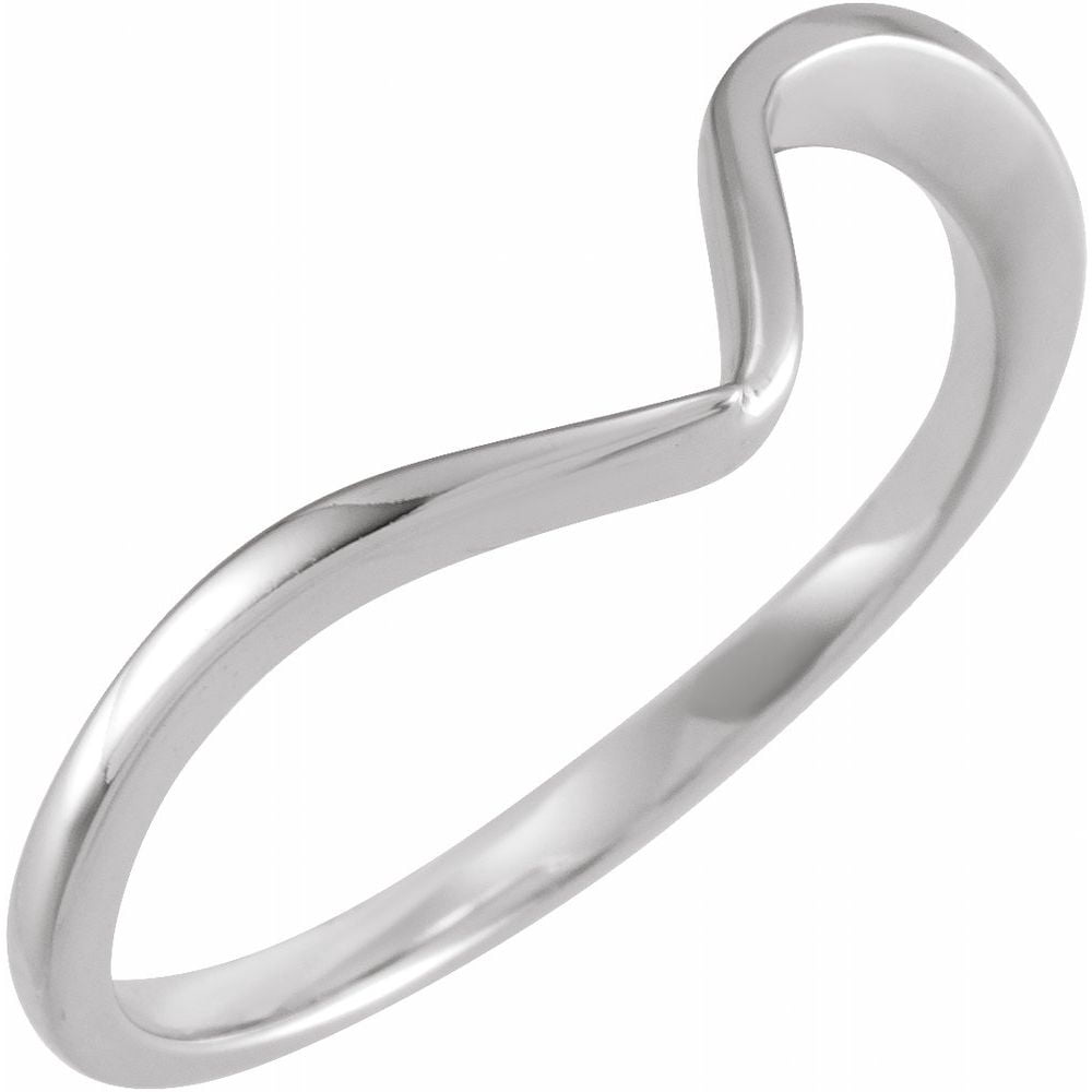 Semi-Polished 18k Palladium White Gold (No Nickel) Matching Bridal ...