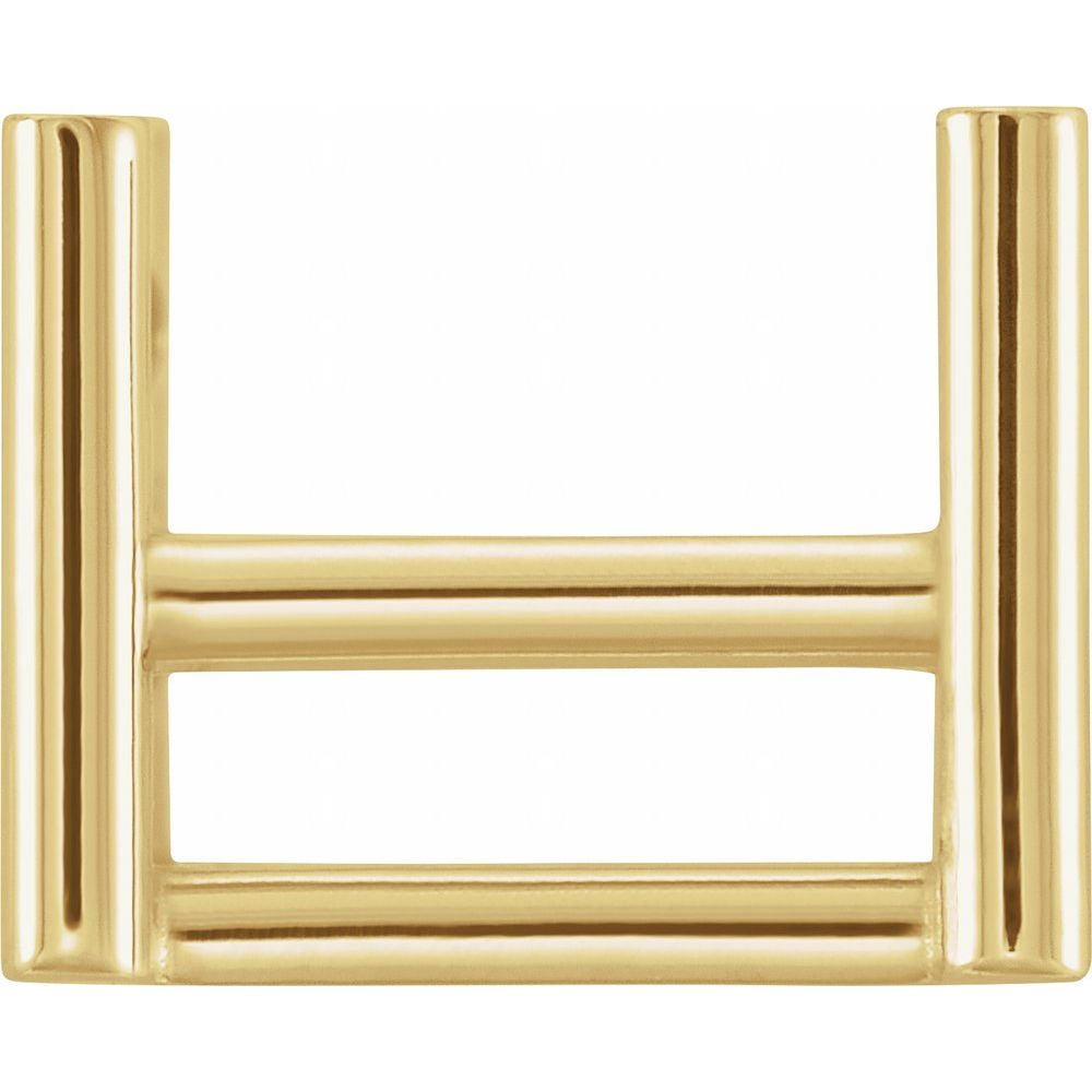 Semi-Polished 18k Yellow Gold 4.5x4.5mm Square Shape 4-Prong Pre ...