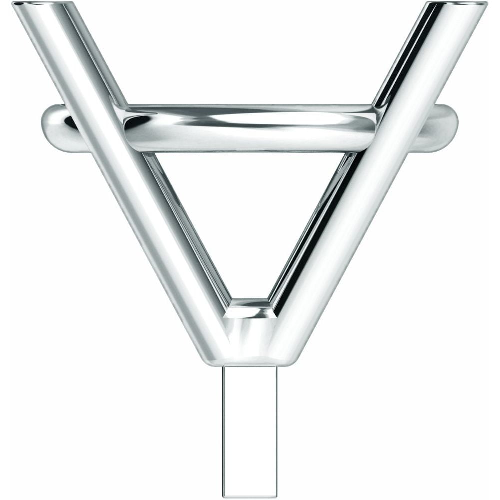 Semi-Polished Platinum 5mm Round Shape 4-Prong Tapered Cocktail-Style ...