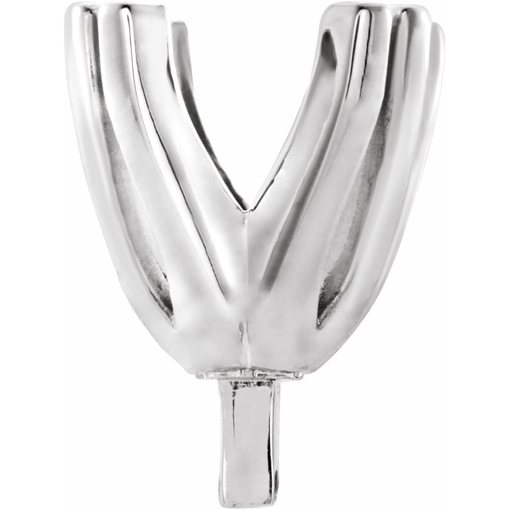 Semi-Polished Platinum 8.2mm Round Shape 4-Prong Octet Peg Setting ...