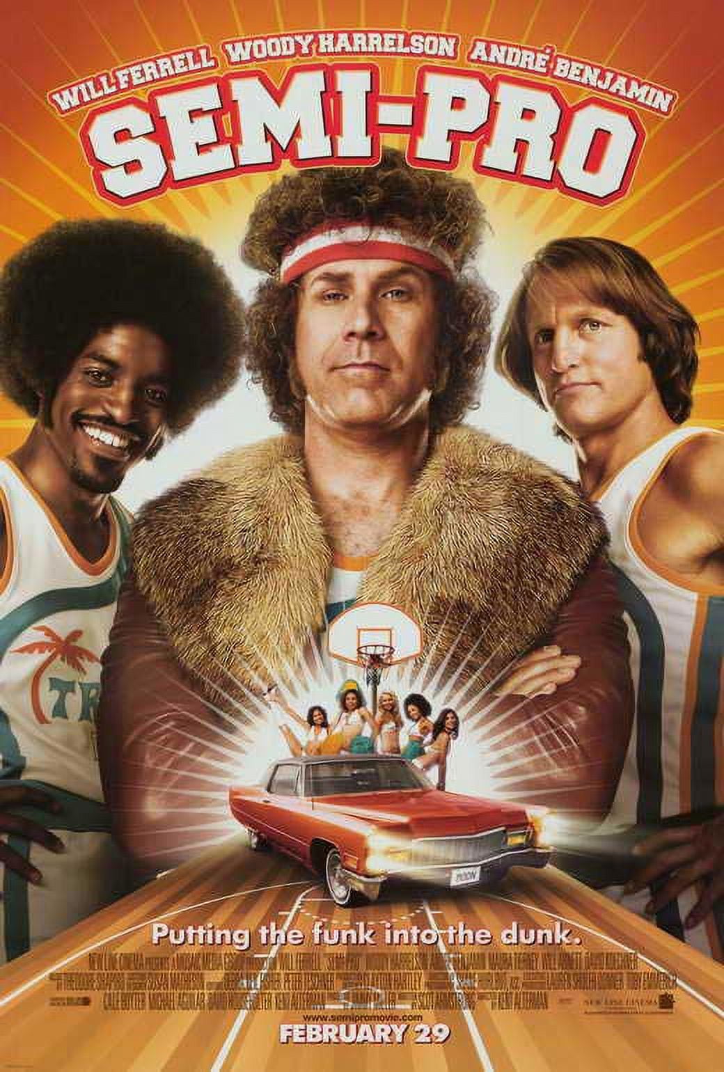 Semi-Pro - movie POSTER (Style B) (27" x 40") (2008) - Walmart.com
