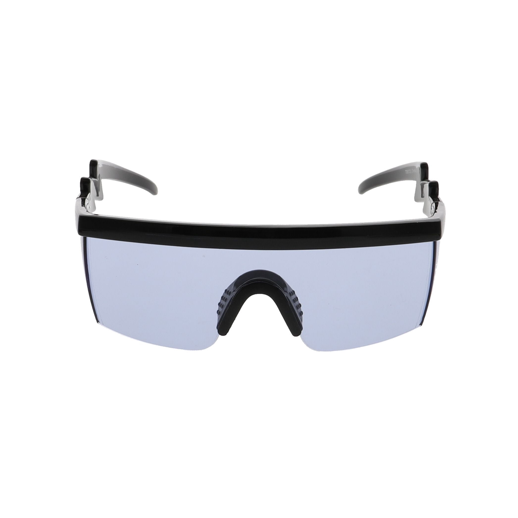 Semi Rimless Goggle Style Retro Rainbow Mirrored Lens ZigZag Sunglasses ...