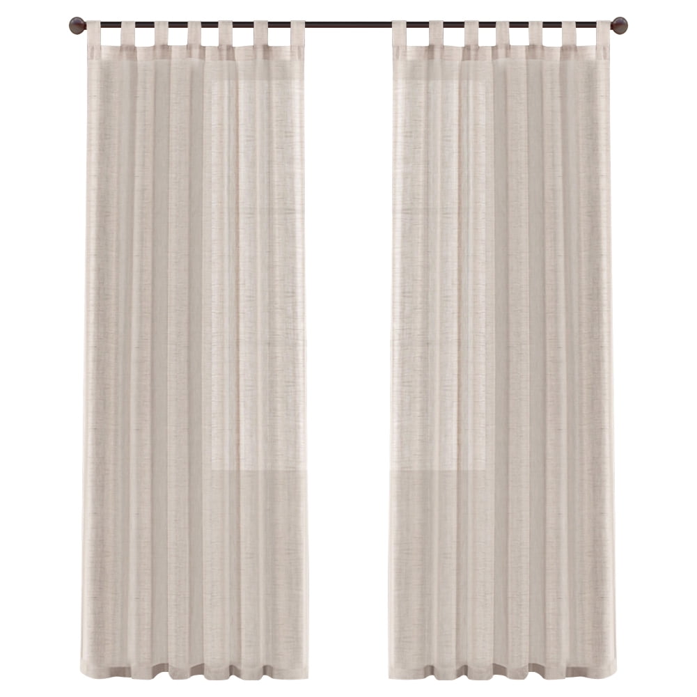 Semi Sheer Light Filtering Curtains 72 Inches Long for Living Room 2 ...