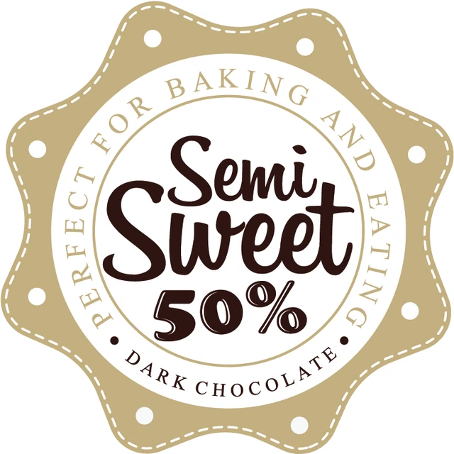 Semi Sweet 50 Percent Dark Chocolate Car Sticker Phone Decal Water ...