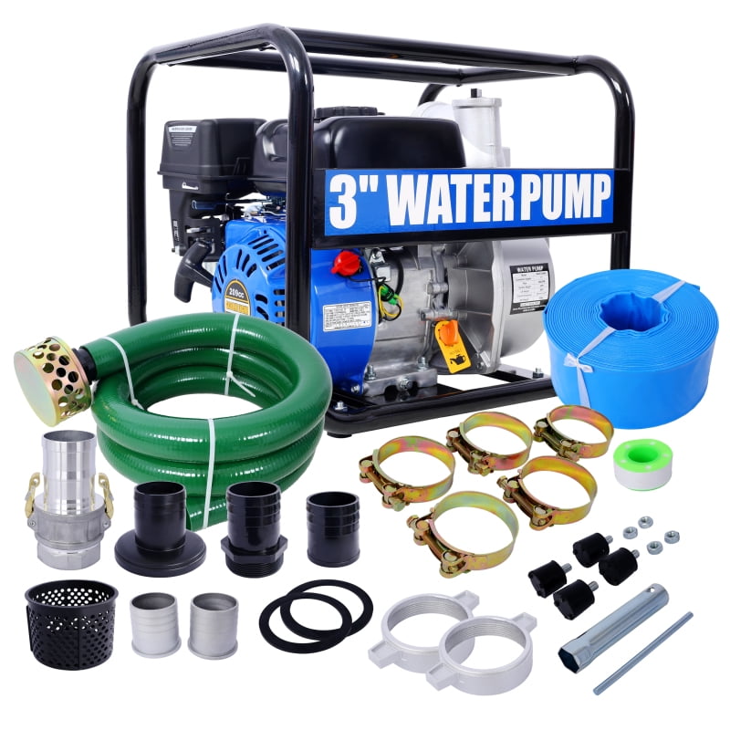 Semi Trash Pump 3 inch, 209cc 7HP 4 stroke OHV ENGINE, Gas Powered Semi ...