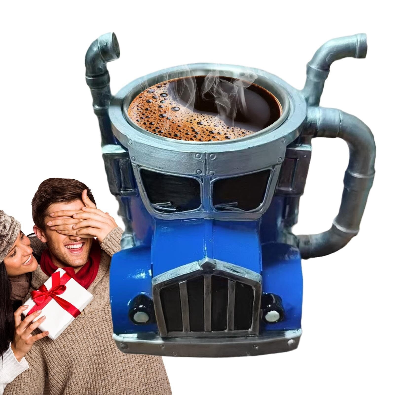Semi Truck Coffee Mug - 14 Oz Semi Truck Driver Mug | Creative ...
