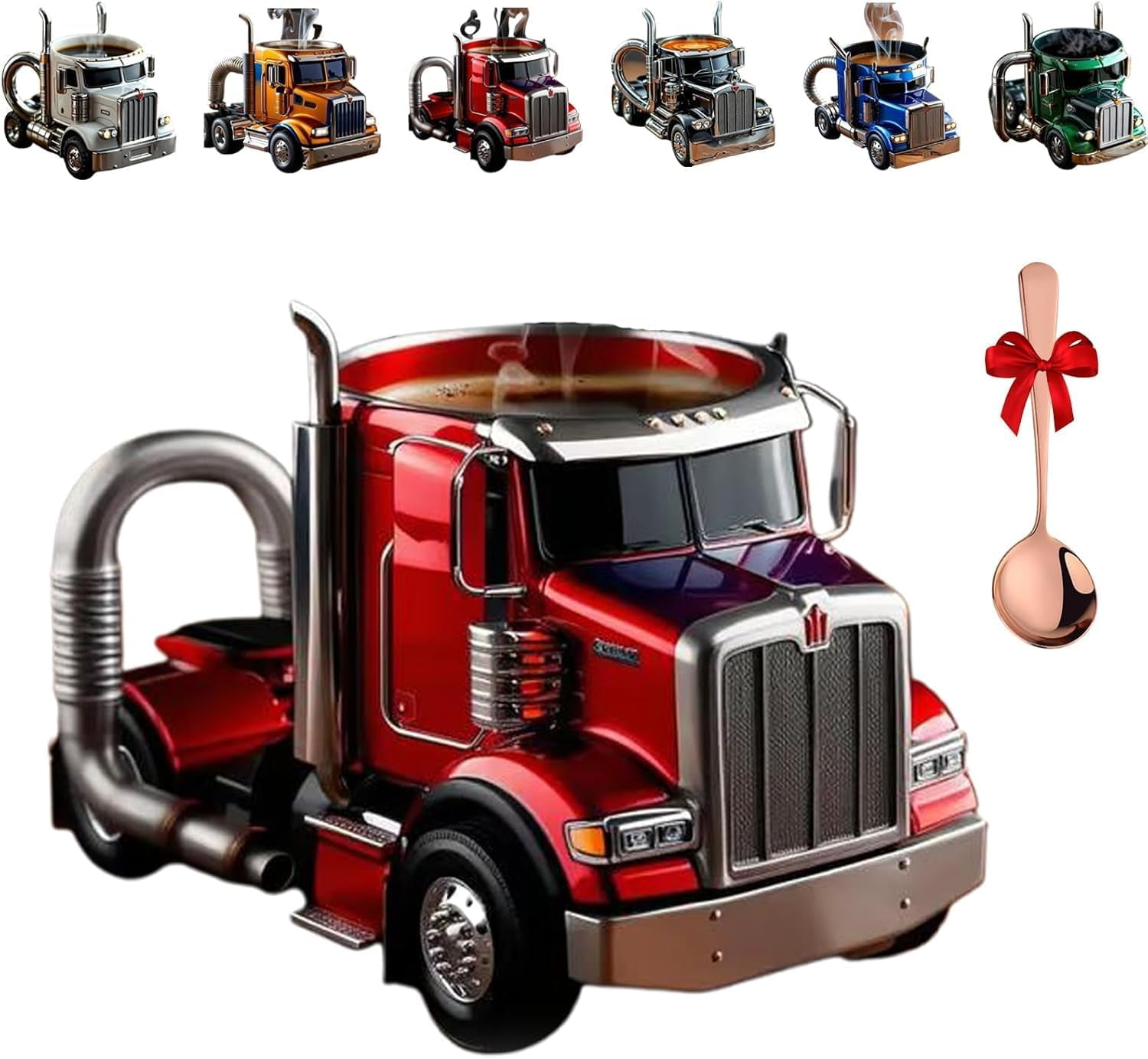 Semi Truck Coffee Mug, Handcrafted Truck Coffee Mug, Creative Semi ...