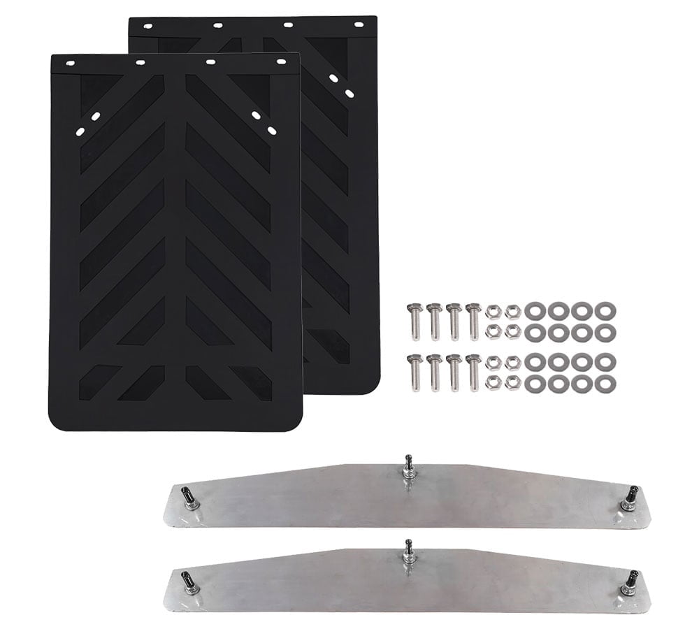 Semi Truck Mud Flap & Weight Kit – Includes 2 Pack 24"x36" Black ...
