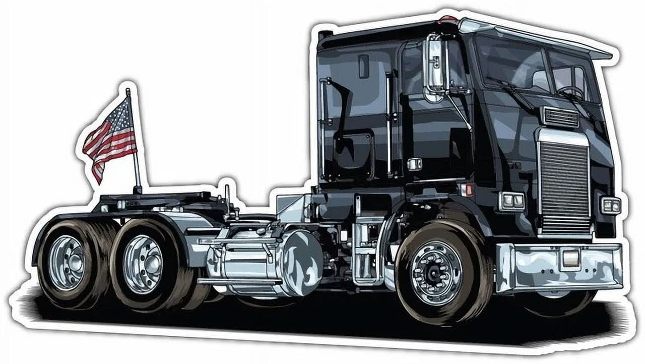 Semi Truck Trailer Freight Trucking Usa Car Window Stickerphone Decal ...