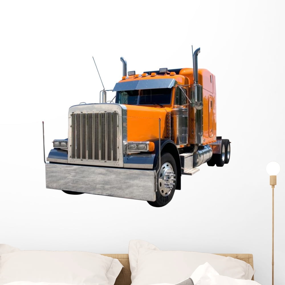 Semi Truck Wall Decal Sticker, Wallmonkeys Peel & Stick Vinyl Graphic (36 in W x 31 in H ...