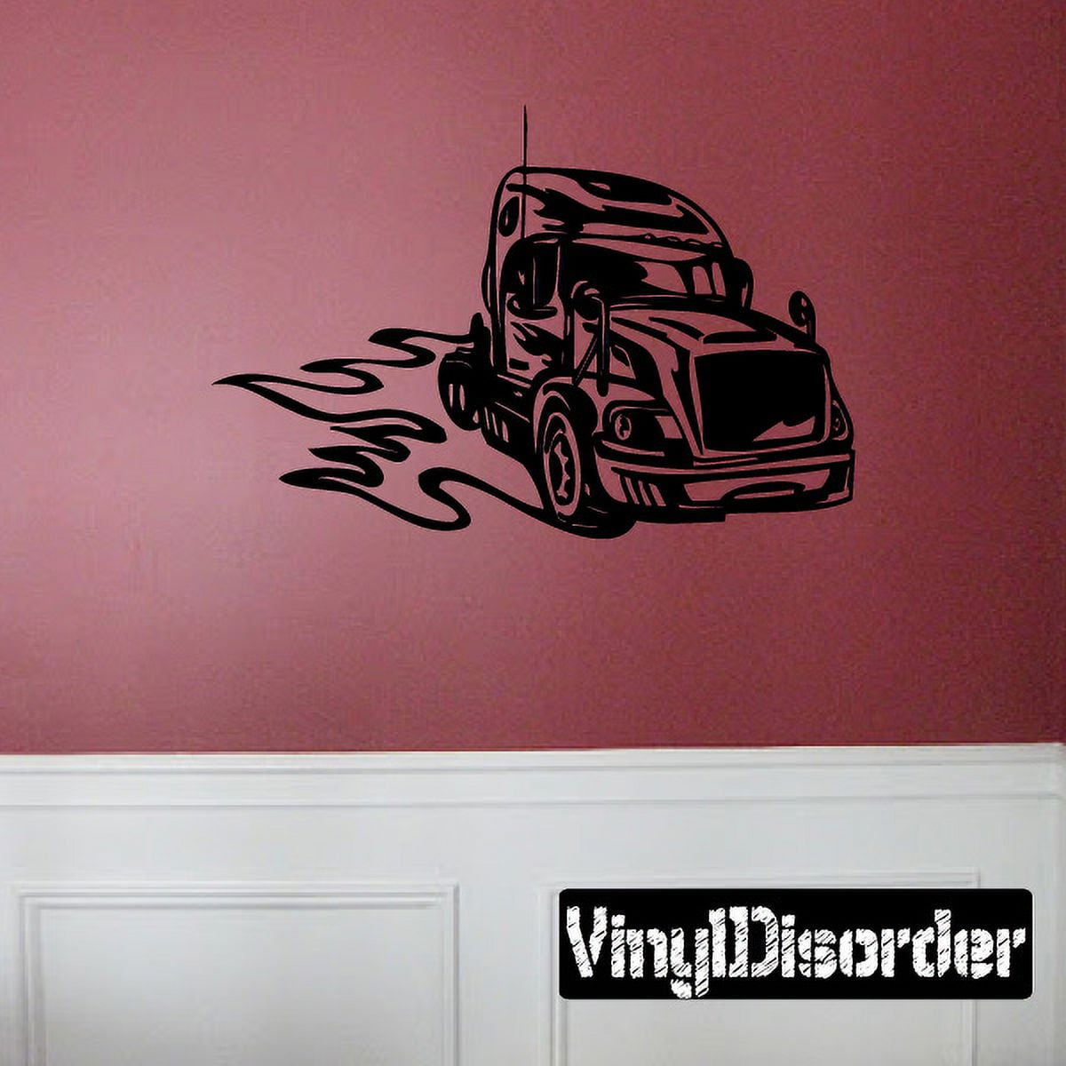 Semi Truck Wall Decal - Vinyl Decal - Car Decal - DC 066 - 36 Inches ...