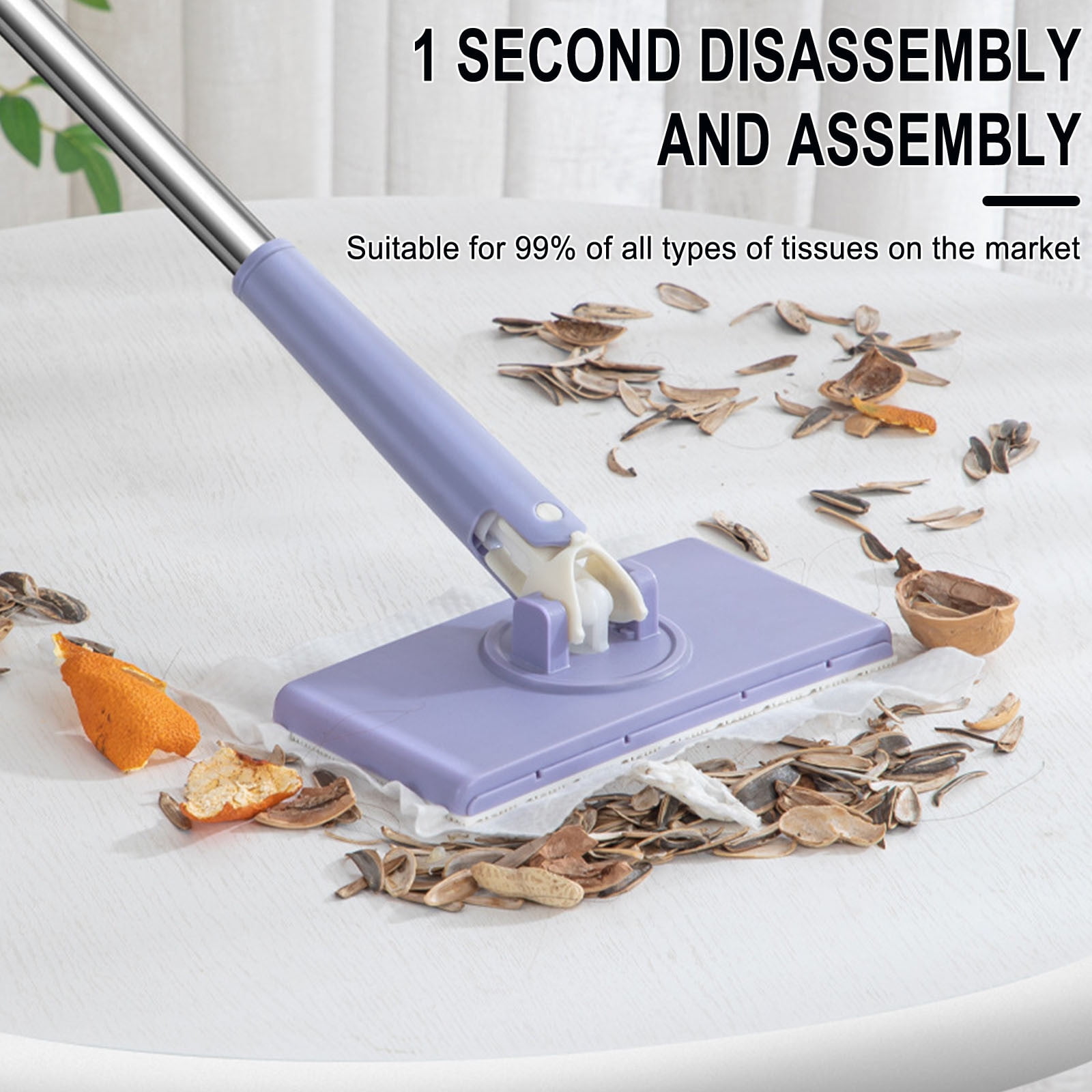 Semi-automatic Clip-on Electrostatic Precipitant Mop Household Mop Can ...