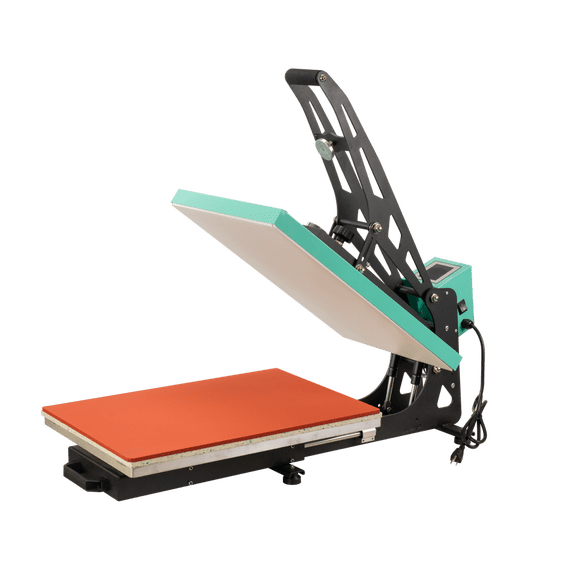 Semi-automatic Heat Press Machine with Auto Open and Slide-out Base, 16 ...