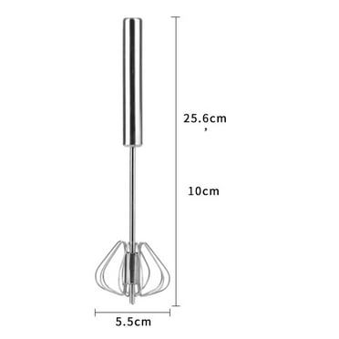 Semi-Automatic Egg Whisk - 12 Inch Stainless Steel Hand Push Whisk for ...