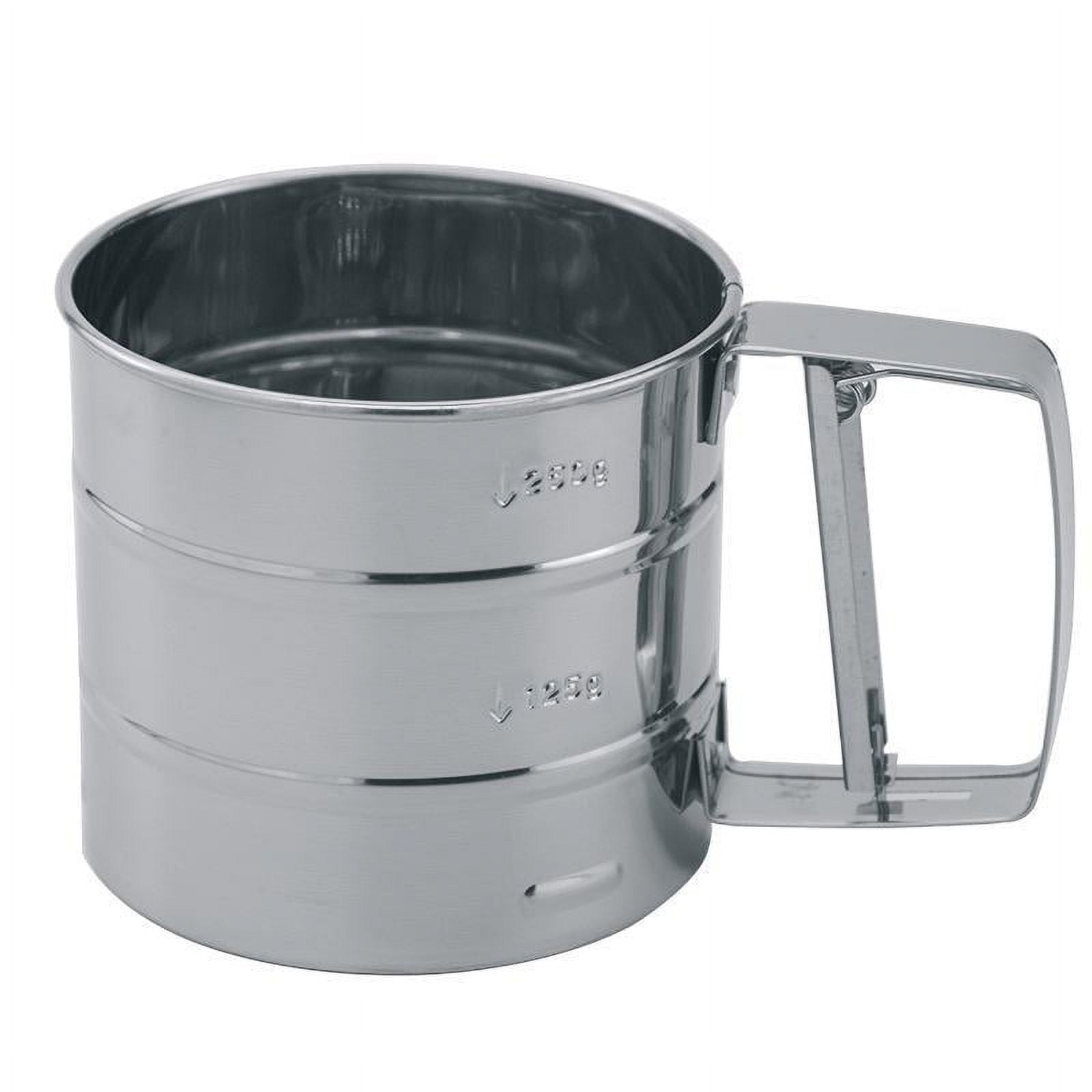 Semi-automatic flour sieve stainless steel small single-layer sieve ...