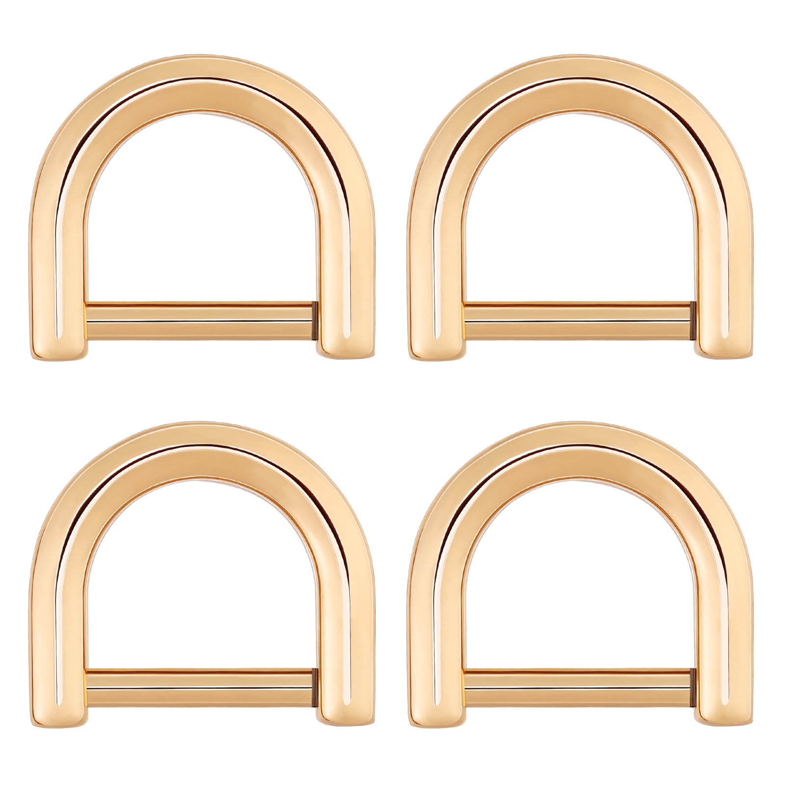 Semi-circular D Ring Replacement Handbag Clips Adjustable Keys ...