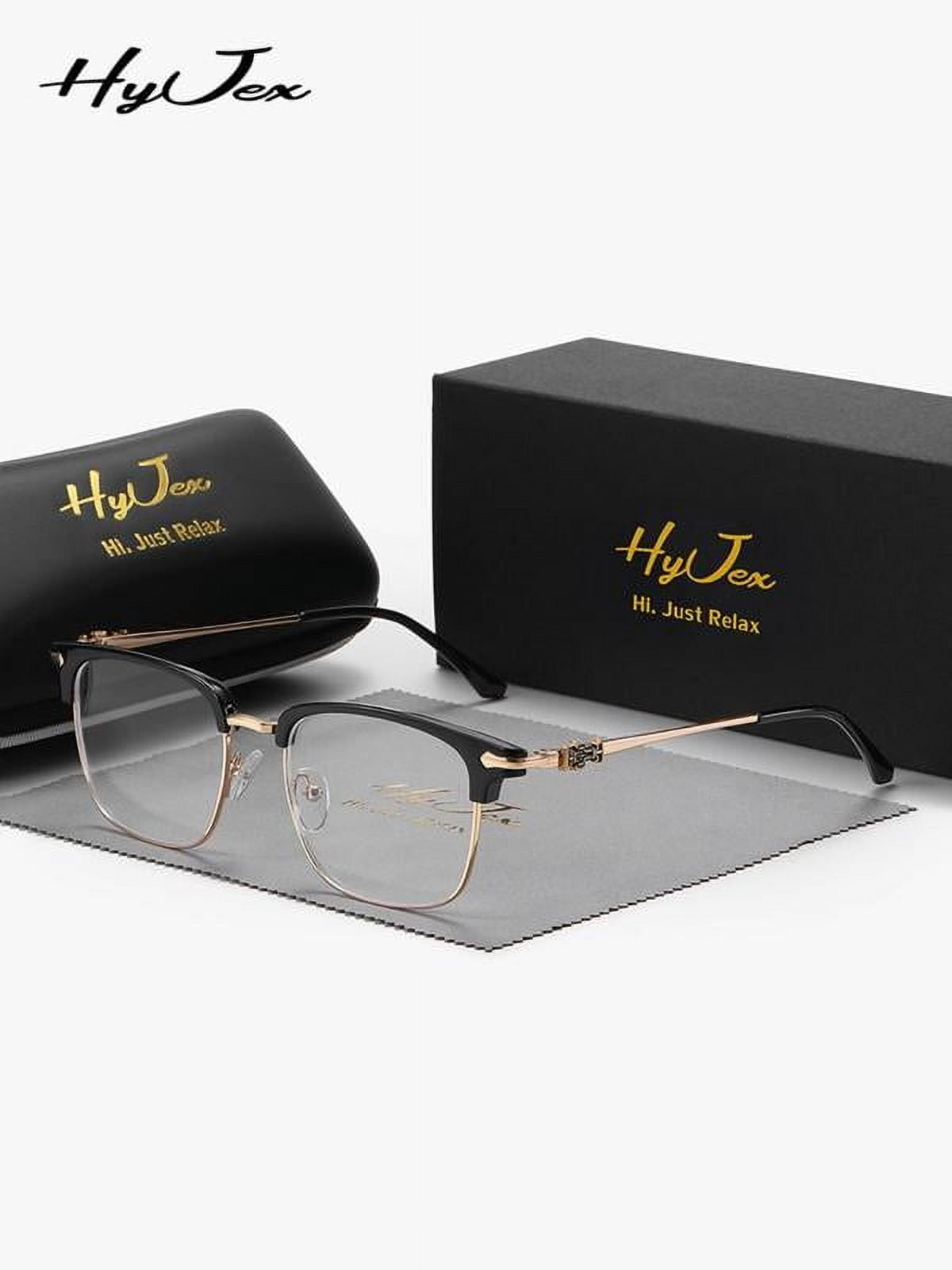 Semi-rimless Blue Light Glasses Lightweight Eyeglasses for Men & Women ...