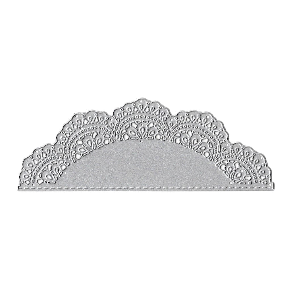 Semicircle Lace Cutting Dies Greeting Invitation Message Card Photo ...