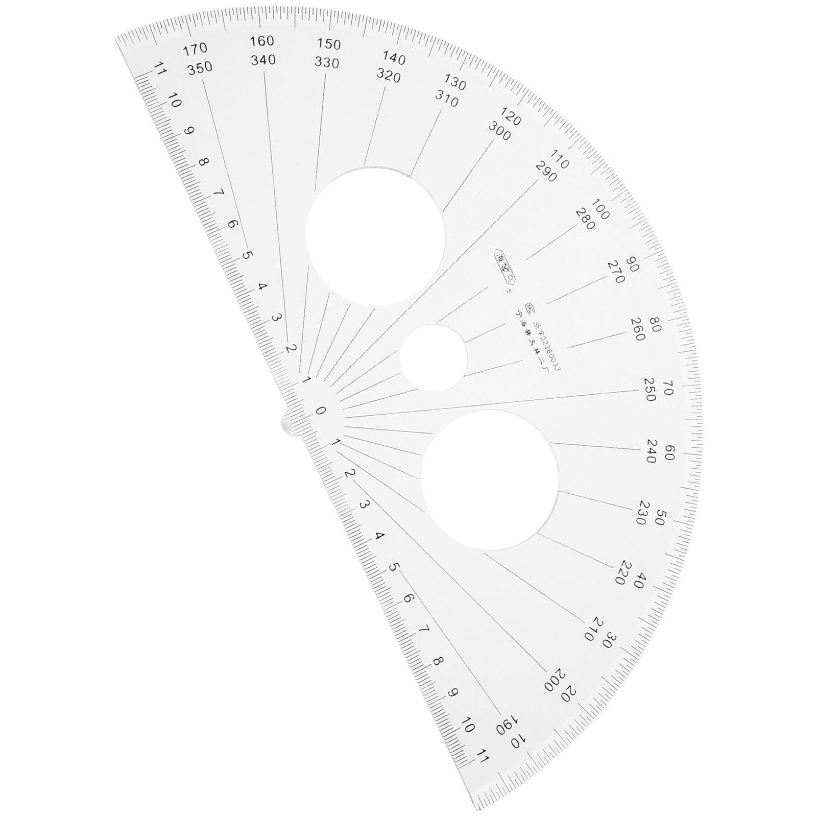 Semicircle Protractor for Geometry Portable Triangle Drafting Ruler ...