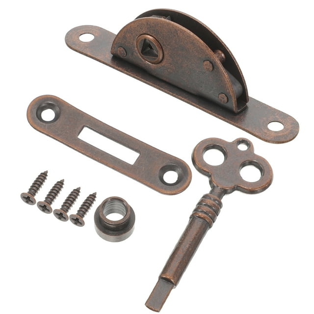 Semicircular Bronze Lock Cabinet Locks Desk Drawer Lock Antique Cabinet ...