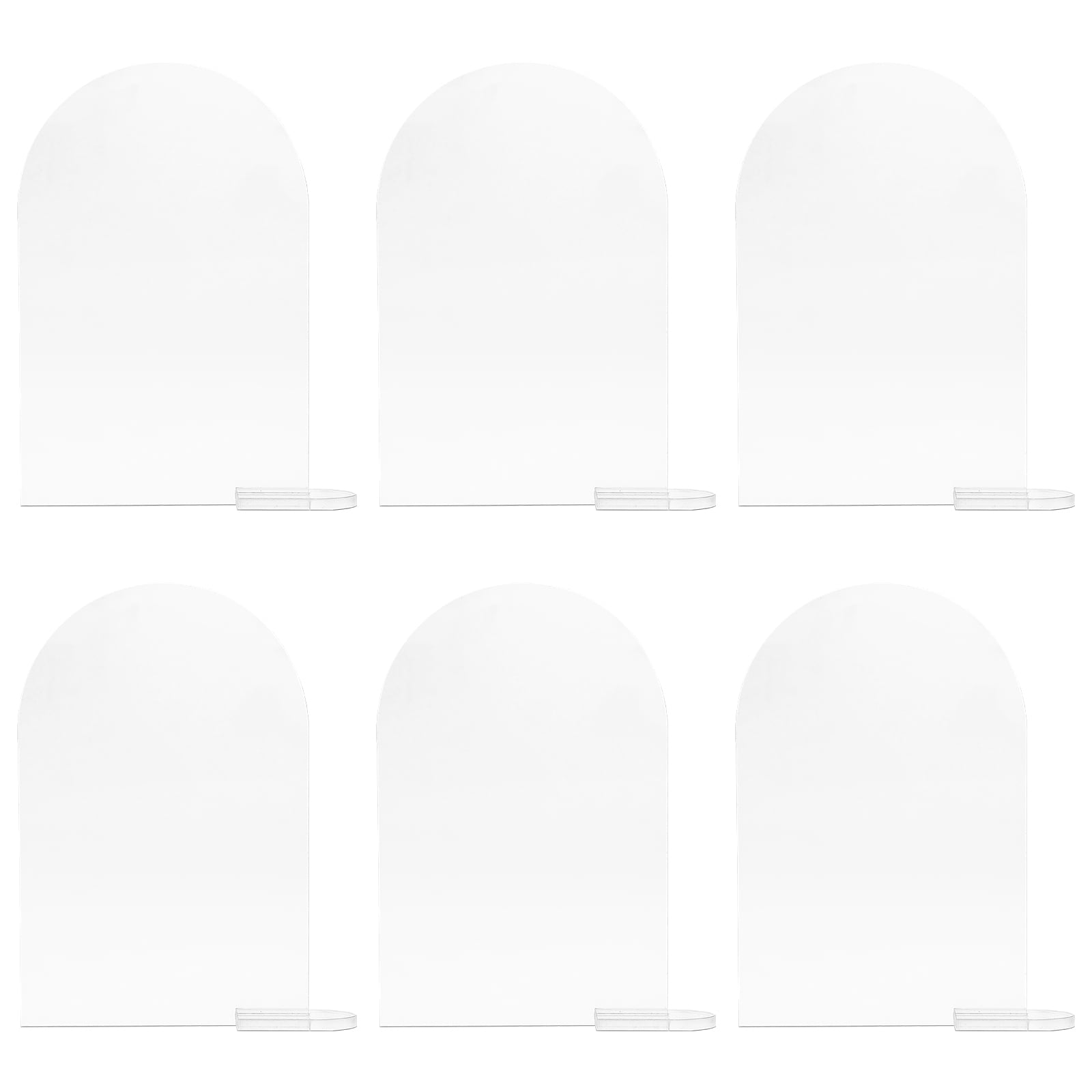 Semicircular Seat Sign 30 Sets Place Card Acrylic Show Rack Clear ...