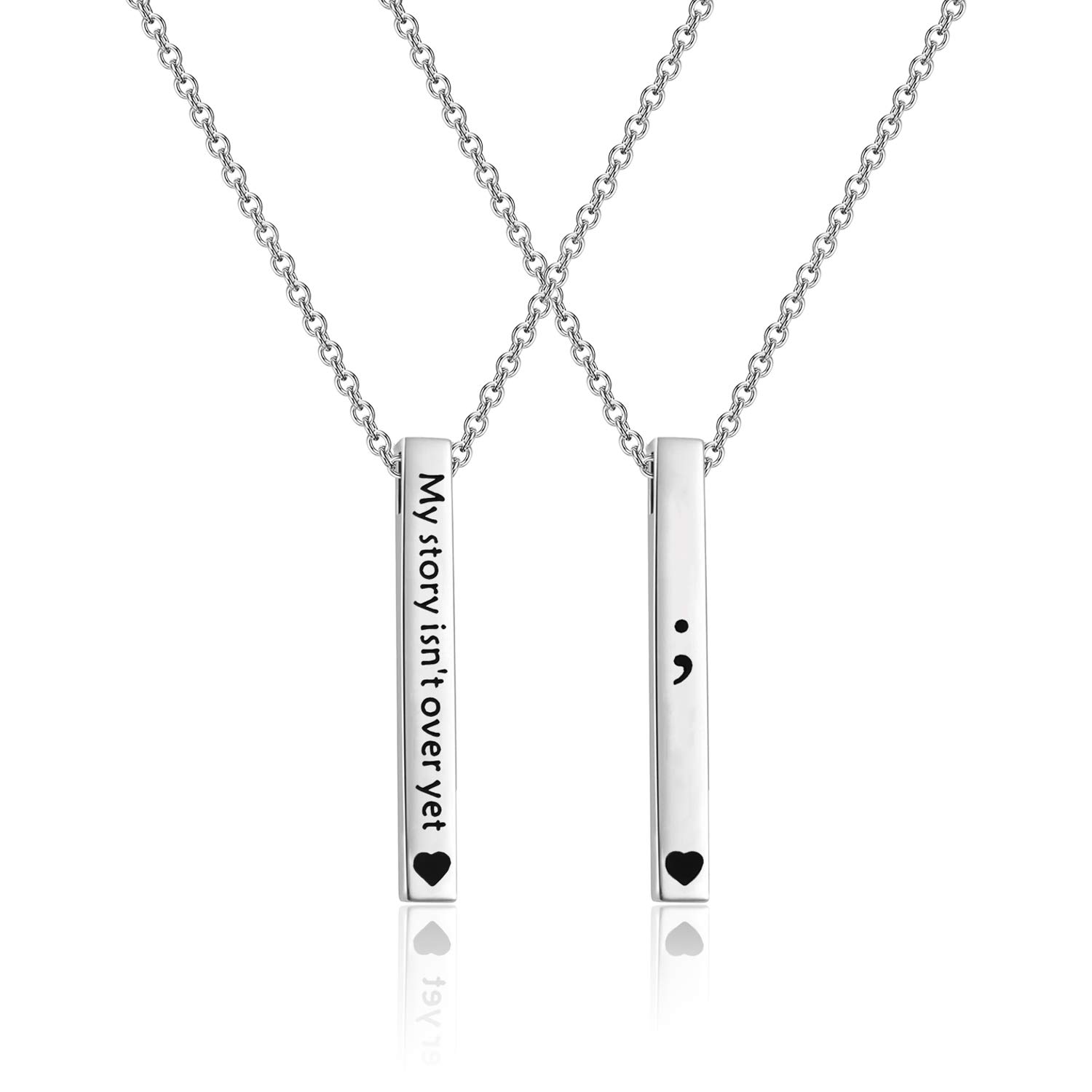 Semicolon Necklace Suicide Awareness Semicolon Gift My Story Isn't Over ...