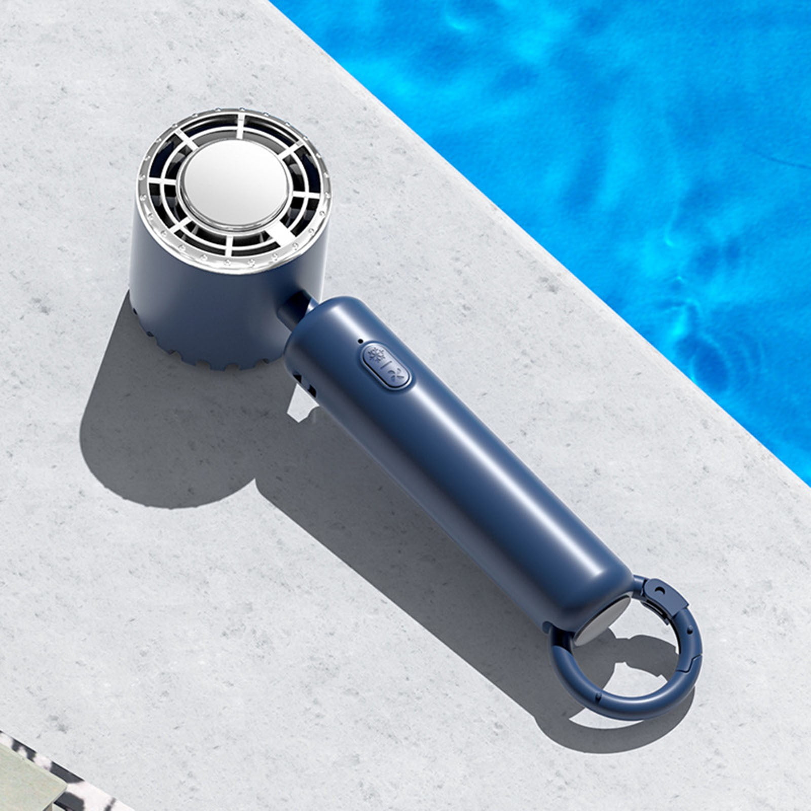 Semiconductor Ice Handheld Fan Usb Charging Outdoor Buckle High Speed ...