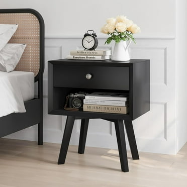 Floating Nightstand Set of 4, Wall Mounted Bedside Table with Storage ...