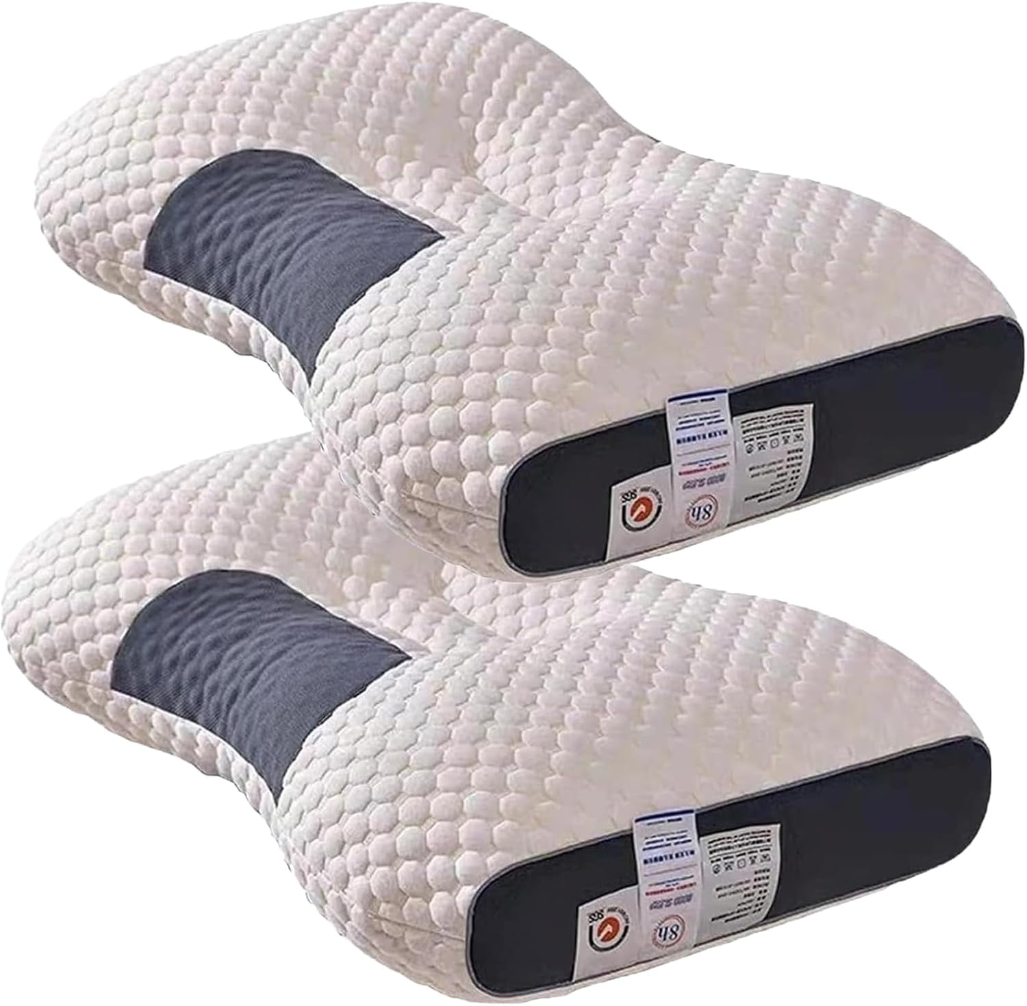 Sempai Cervical Breathable Fabric Ergonomic Contoured Neck Pillow ...