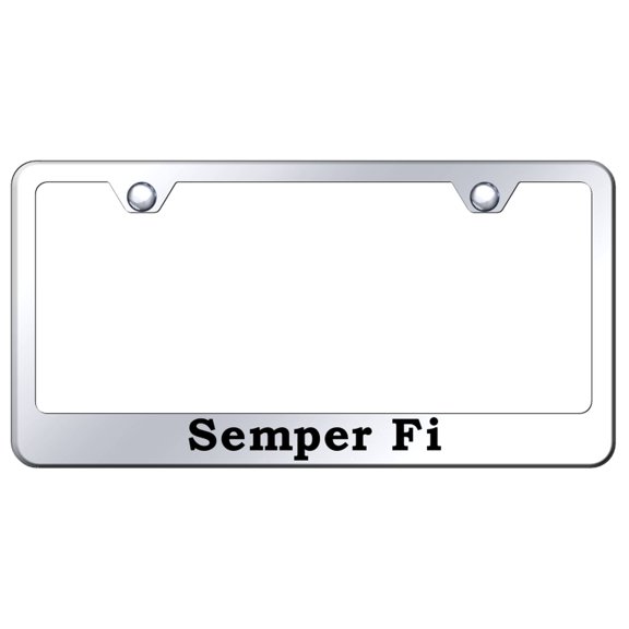 U.S.M.C. Laser Etched Logo License Plate (Matte Black) - Walmart.com