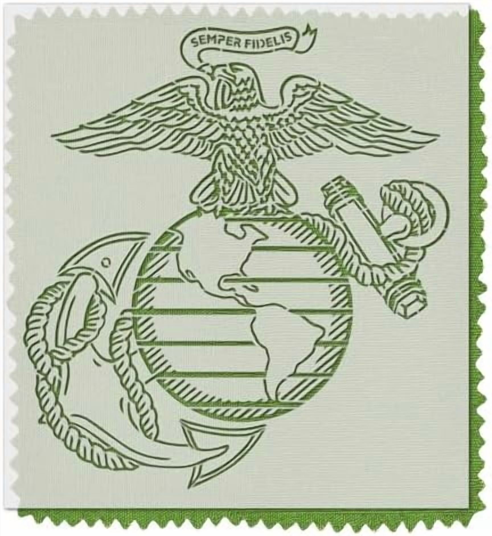 Semper Fidelis Logo Stencil - Reusable for DIY Projects, Painting, Drawing, Crafts - 14 Mil ...