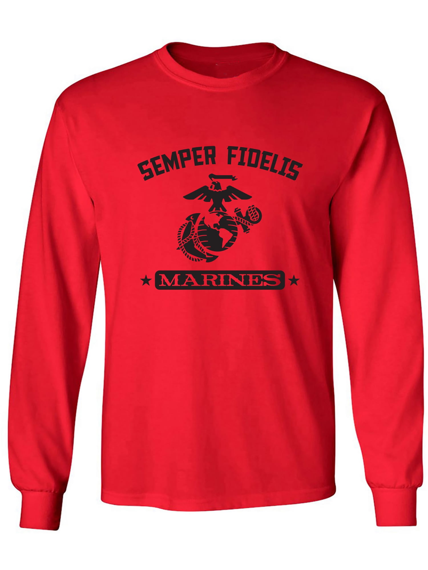 Semper Fidelis Marines Adult Long Sleeve T-shirt - Walmart.com