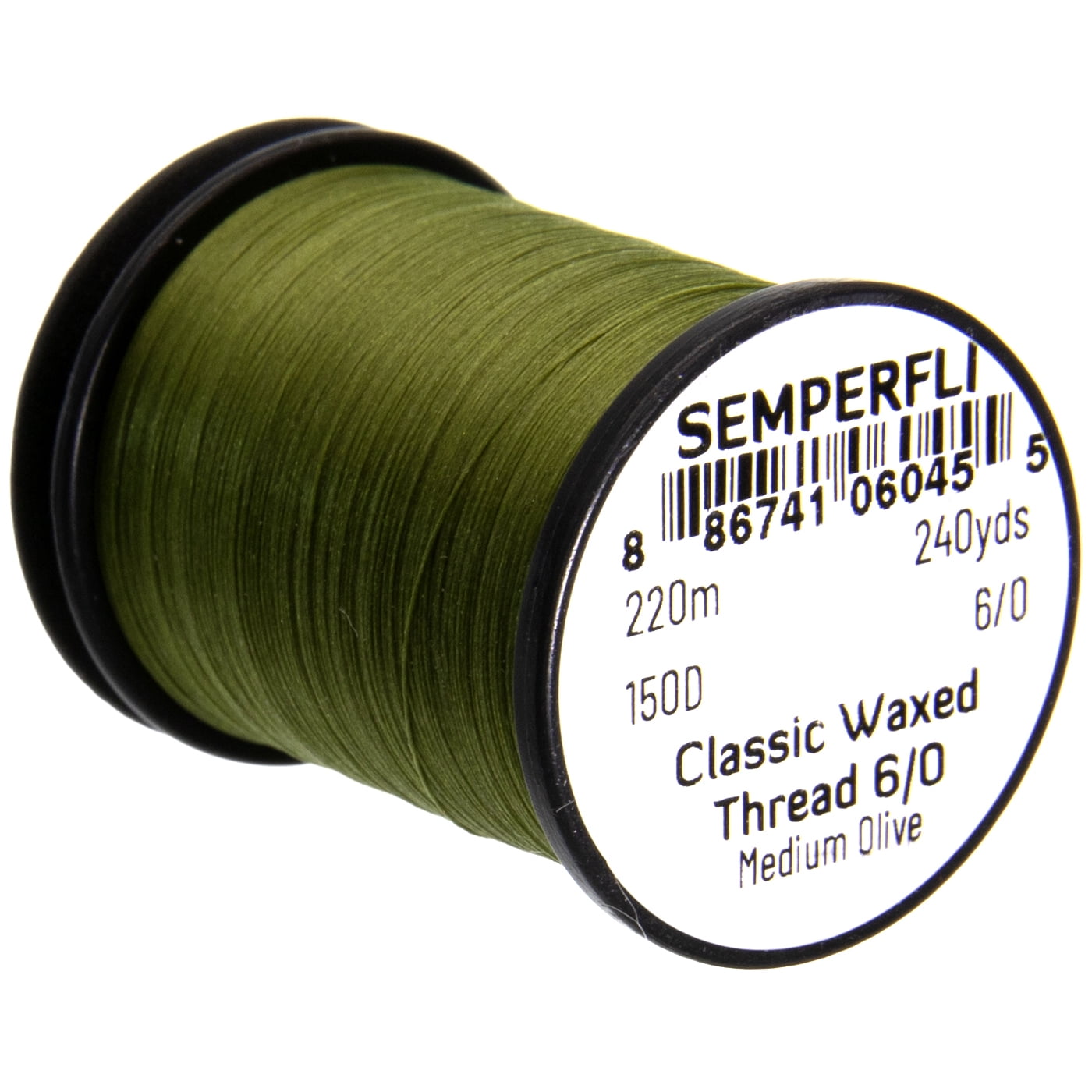 SemperFli Classic Waxed Thread 6/0 240 Yards Medium Olive - Walmart.com