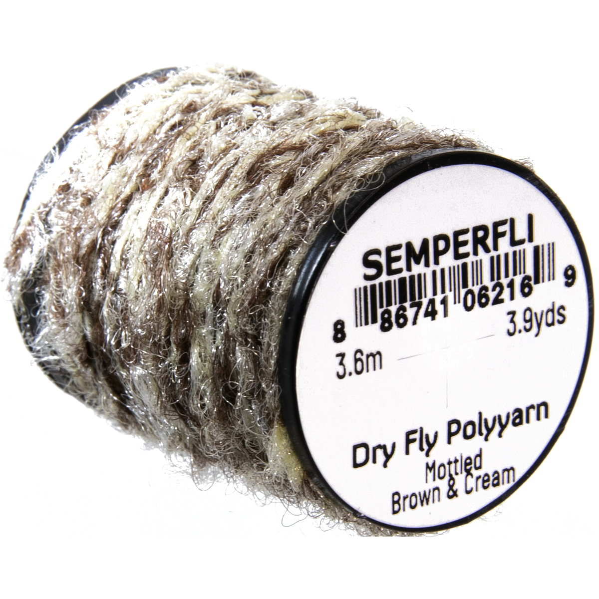 SemperFli Dry Fly Poly Yarn Mottled Brown & Cream - Walmart.com