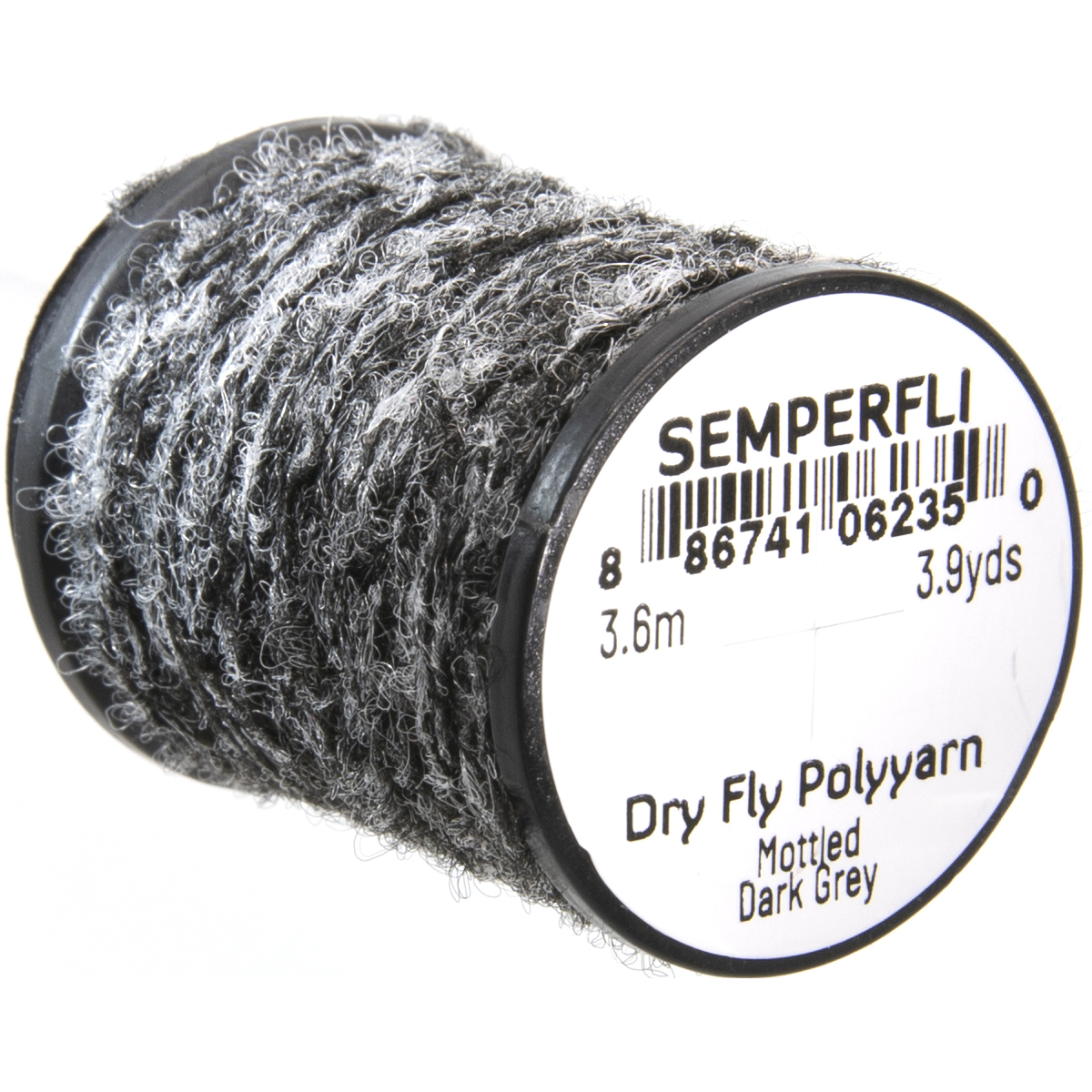 SemperFli Dry Fly Poly Yarn Mottled Dark Grey - Walmart.com