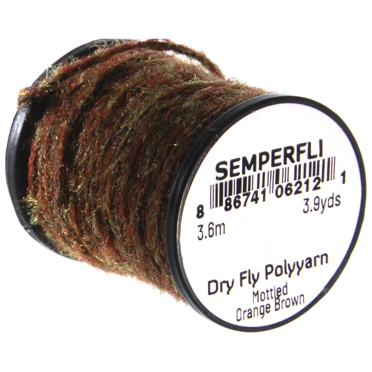 SemperFli Dry Fly Poly Yarn Mottled Orange Brown - Walmart.com